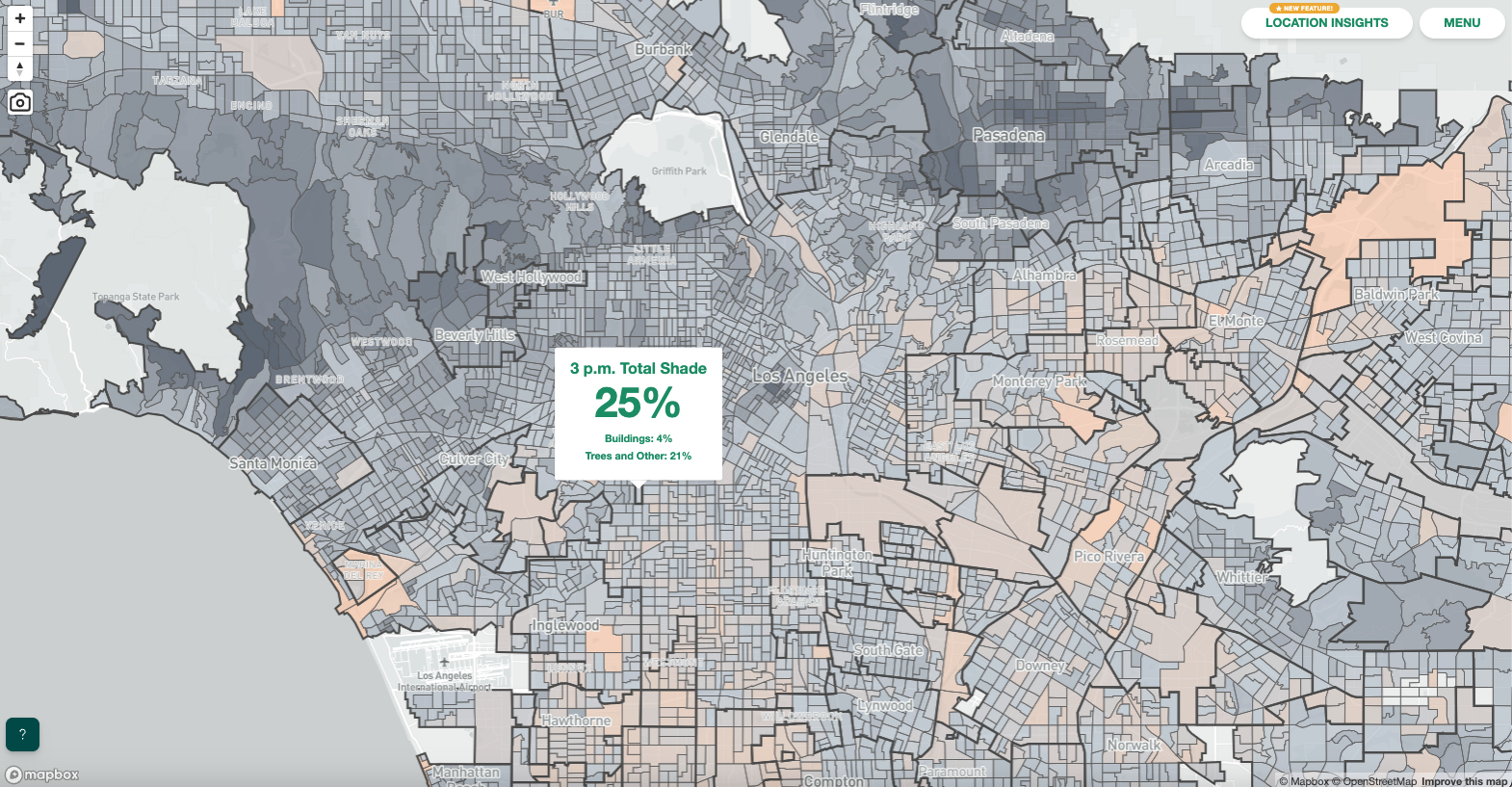 National shade map from UCLA and American Forests launched to combat ...
